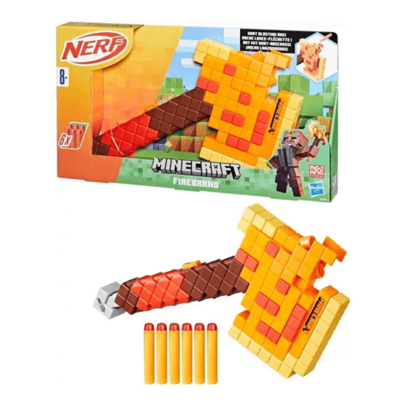 Pistola Lanza Dardos Nerf X Minecraft F8954