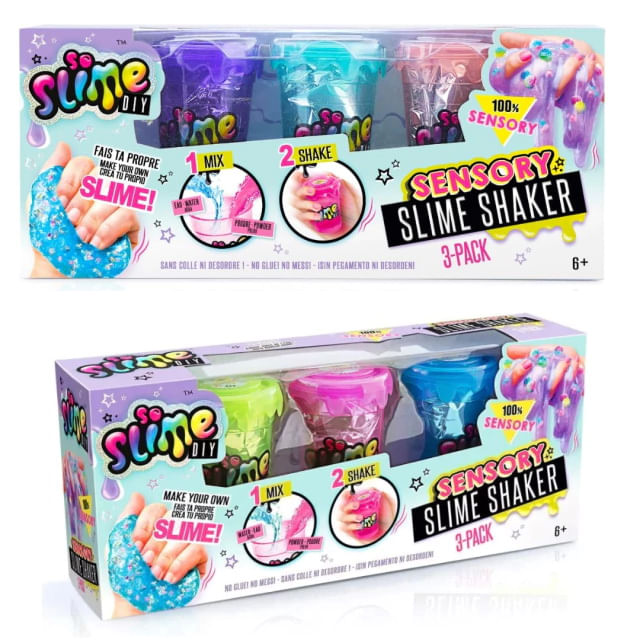 So Slime Diy Sensory Slime Shaker Pack x3 Wabro 56201