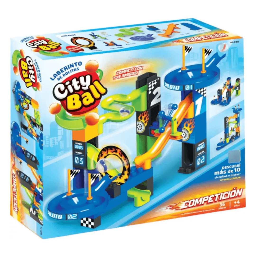 Laberinto De Bolitas 36 Piezas City Ball 01-3205