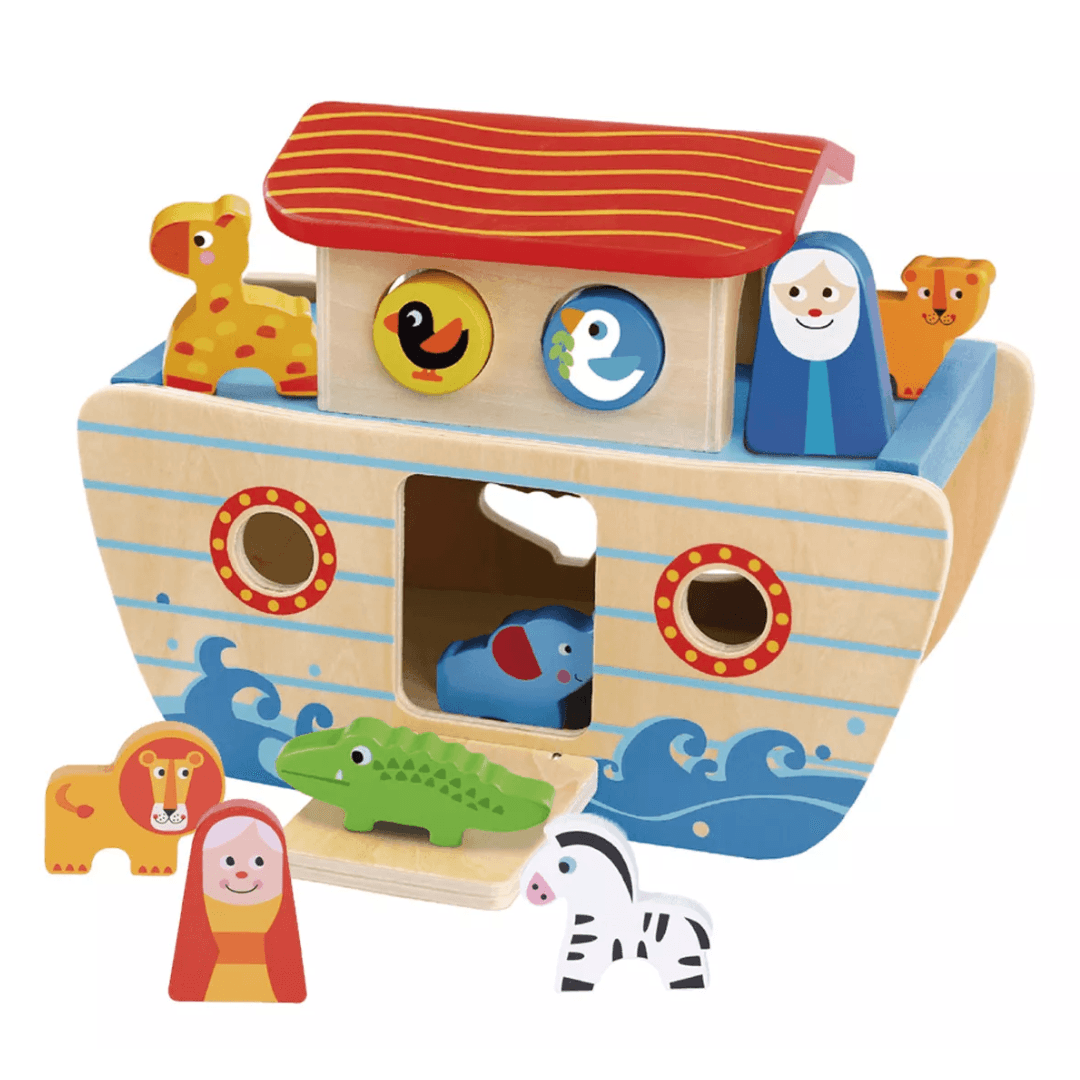 Juego Didactico De Madera Arca De Noe Tooky Toy 35286
