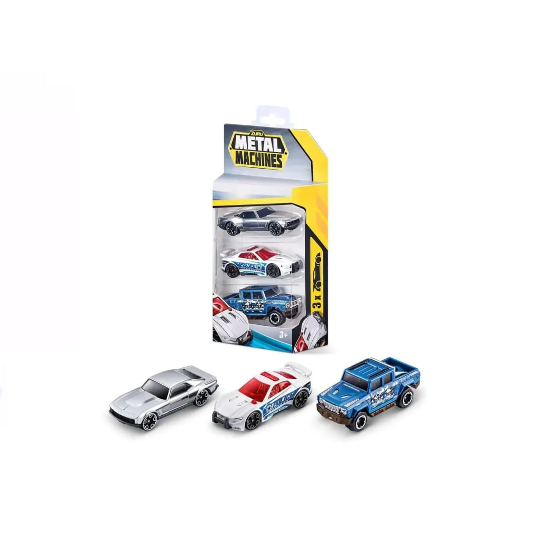 Set De Autos X3 - Metal Machines 7483