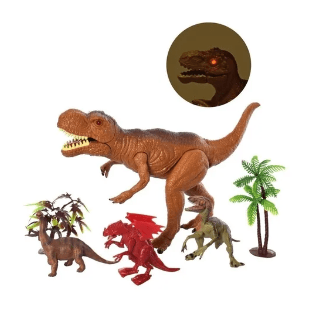 Set Dinosaurio T-Rex Con Sonido Poppi 7097