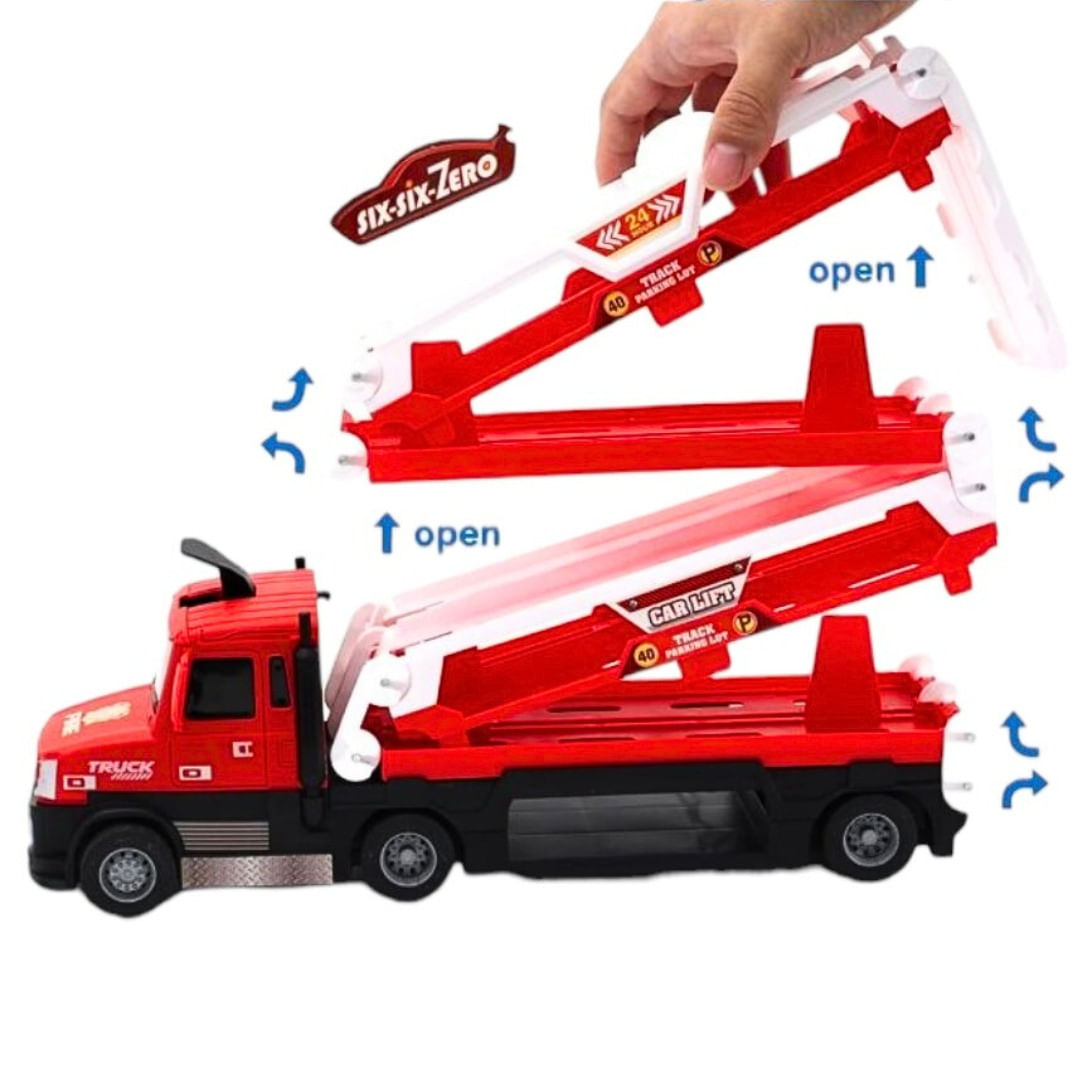 Camión Lanzador 2 en 1 con 8 Autos - Six-Six-Zero