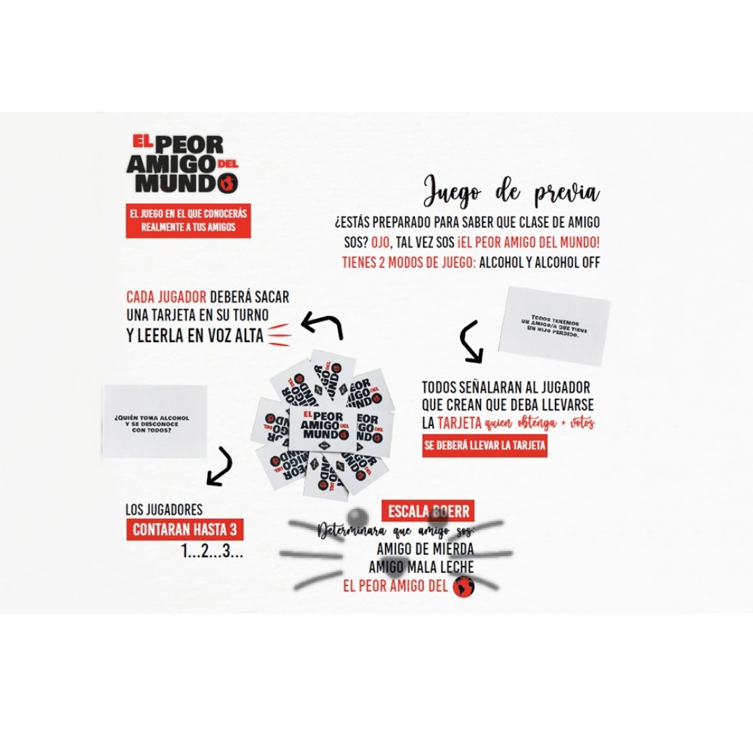 Juego de Cartas El peor amigo del mundo 81621